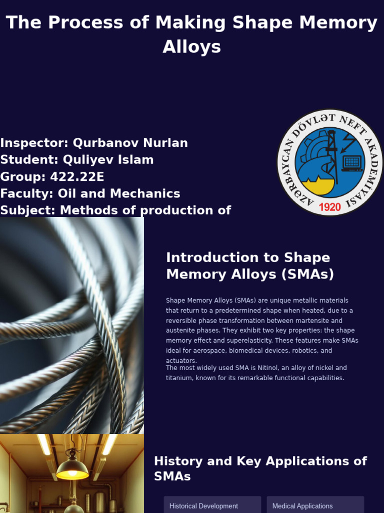 The Process of Making Shape Memory Alloys - PPTX - 20250513 - 192906 ...