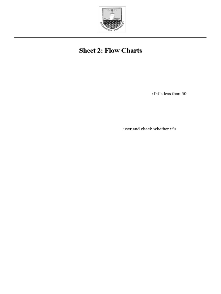 Sheet 2 Flow Charts | PDF