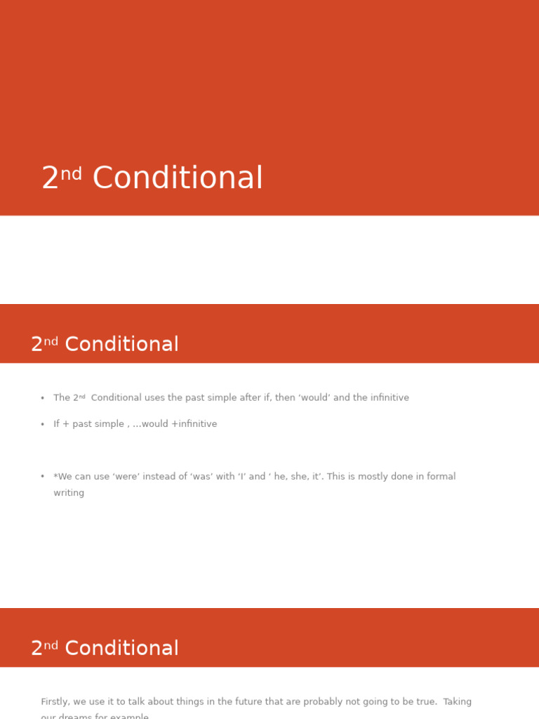 2nd Conditional | PDF