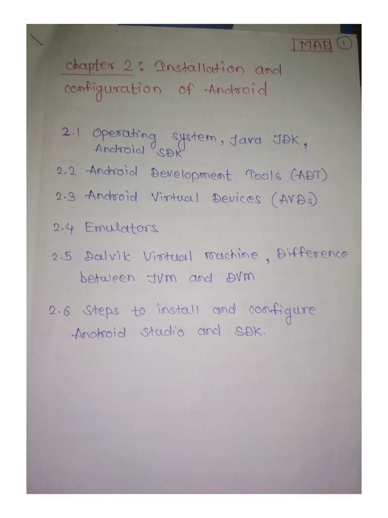 MAD 2nd Chapter-1 | PDF