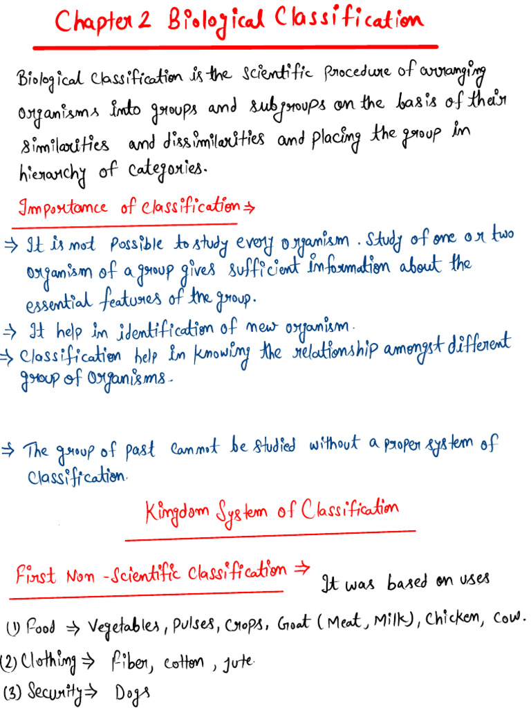 Chapter 2 Biological Classification | PDF