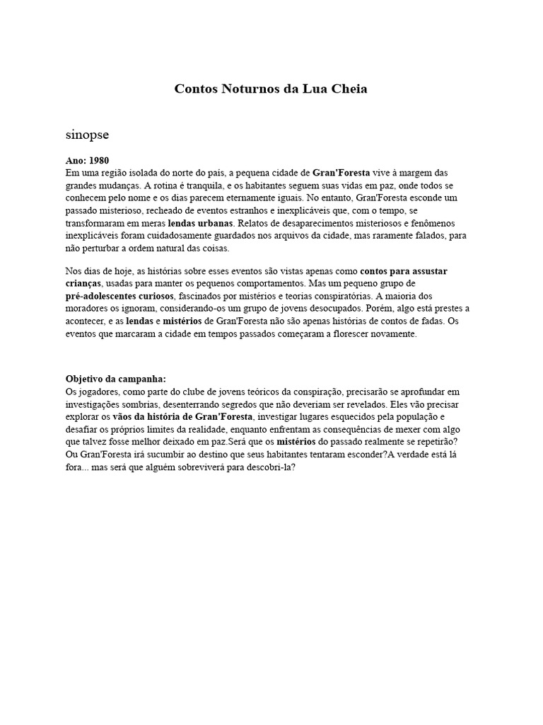 Contos Noturnos da Lua Cheia (2) | PDF | Aves | Tempo