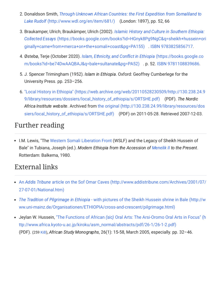 Sheikh Hussein - Wikipedia | PDF