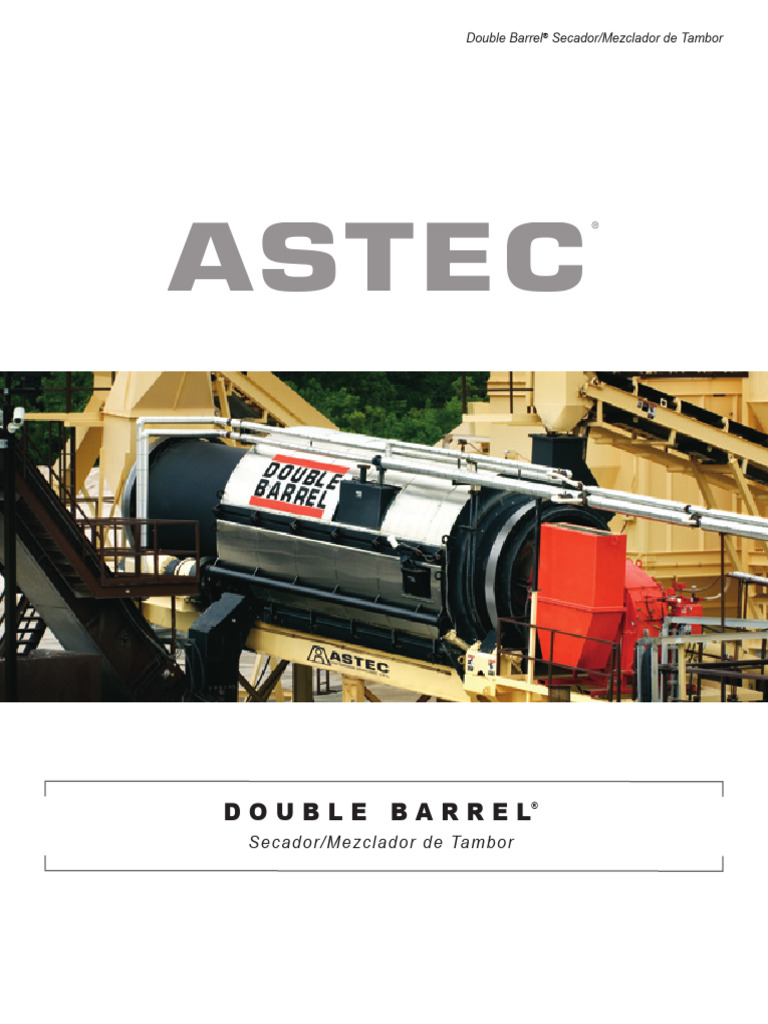 Secador/Mezclador Double Barrel de Astec | PDF | Acero | Cemento