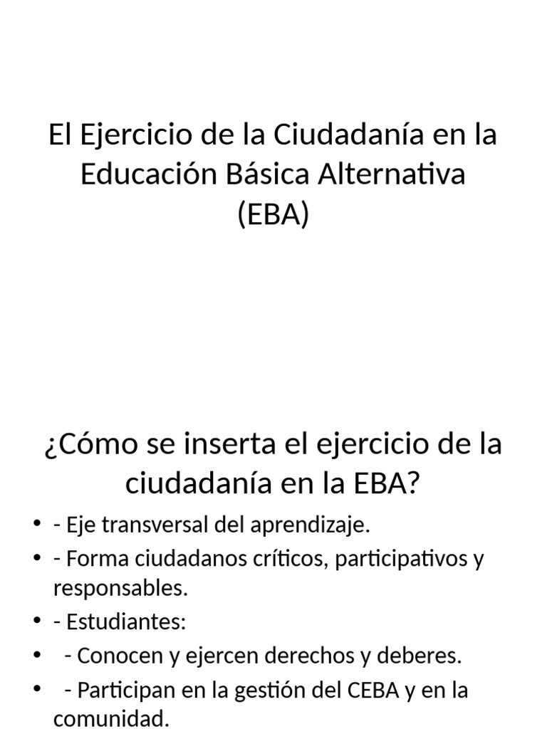 Ciudadania Eba Exposicion | PDF