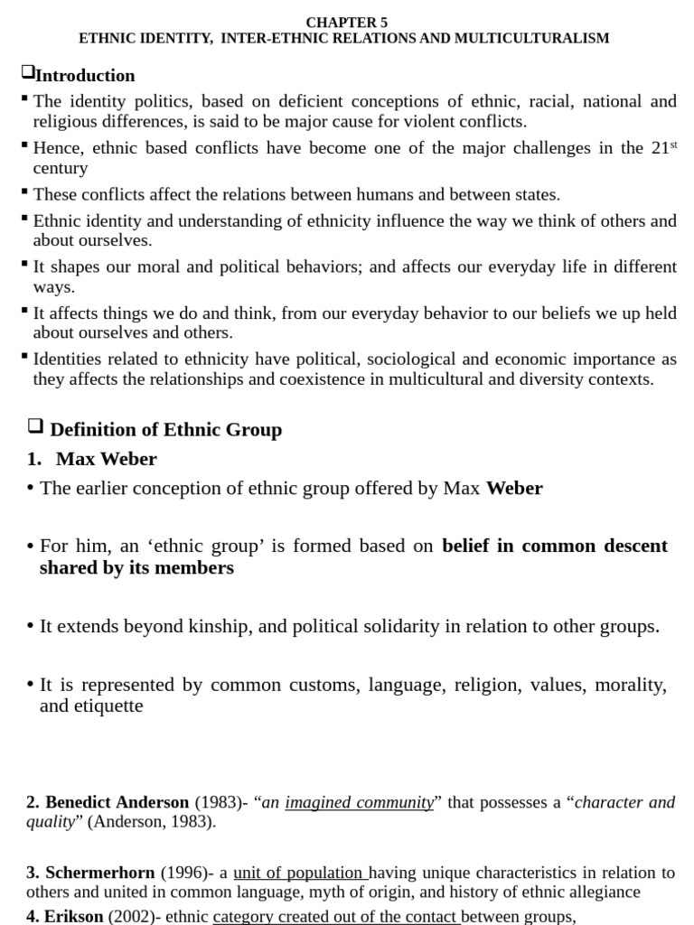 5 Anthropology Common Course Chapter 5 Based On Revised Module | PDF | Identity Politics | Genocides