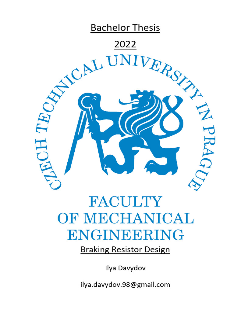 F2-BP-2022-Davydov-Ilya-Ilya_Davydov_Bachelor_Thesis_NoSign | PDF | Mechanical Engineering ...