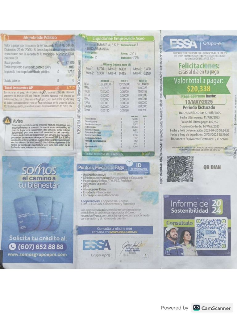 Recibo Luz Dary | PDF