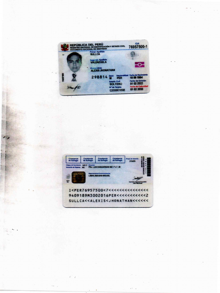 j.-dni Alexis Sullca Valenzuela (1) | PDF