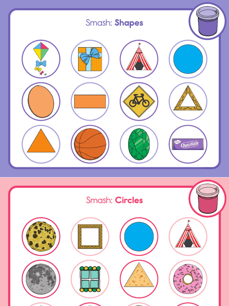 Color 2d Shapes Smash Mats | PDF
