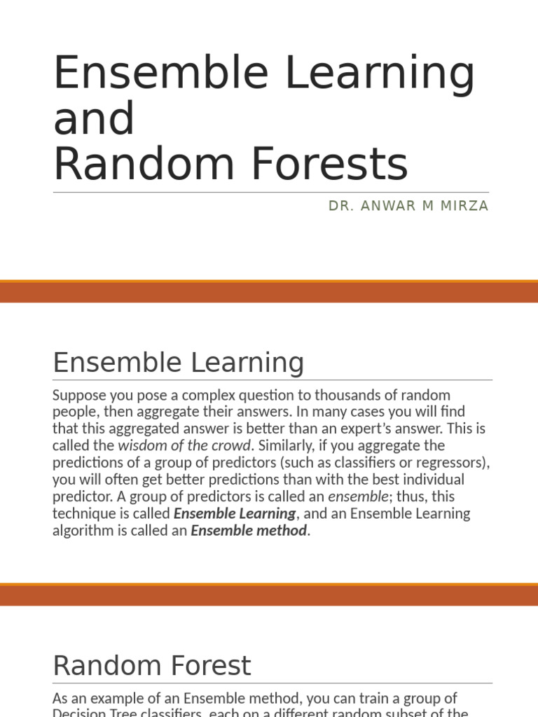Chapter07 Ensemble Learning | PDF | Statistical Classification | Learning