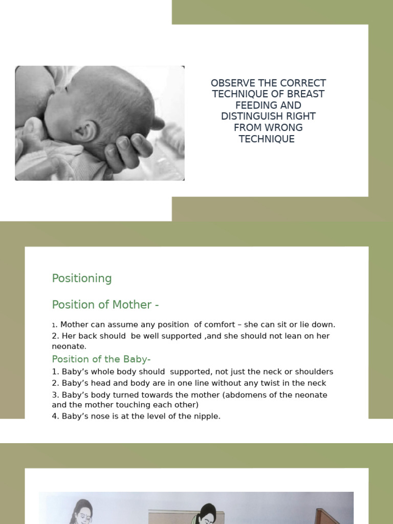 Breastfeeding Technique Guidelines | PDF