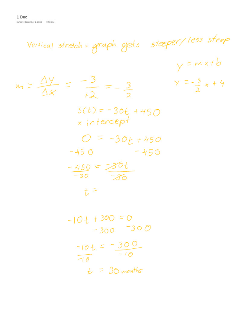 1 Dec Finding X N Y Intercepts | PDF