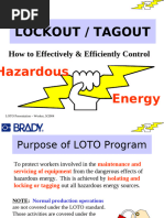 LOTO Procedures for Electrical Panels | PDF