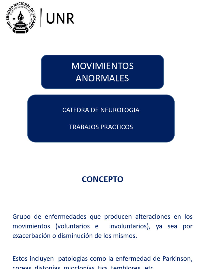 Movimientos Anormales - 2025 | PDF | Enfermedad de Parkinson | Ganglios basales