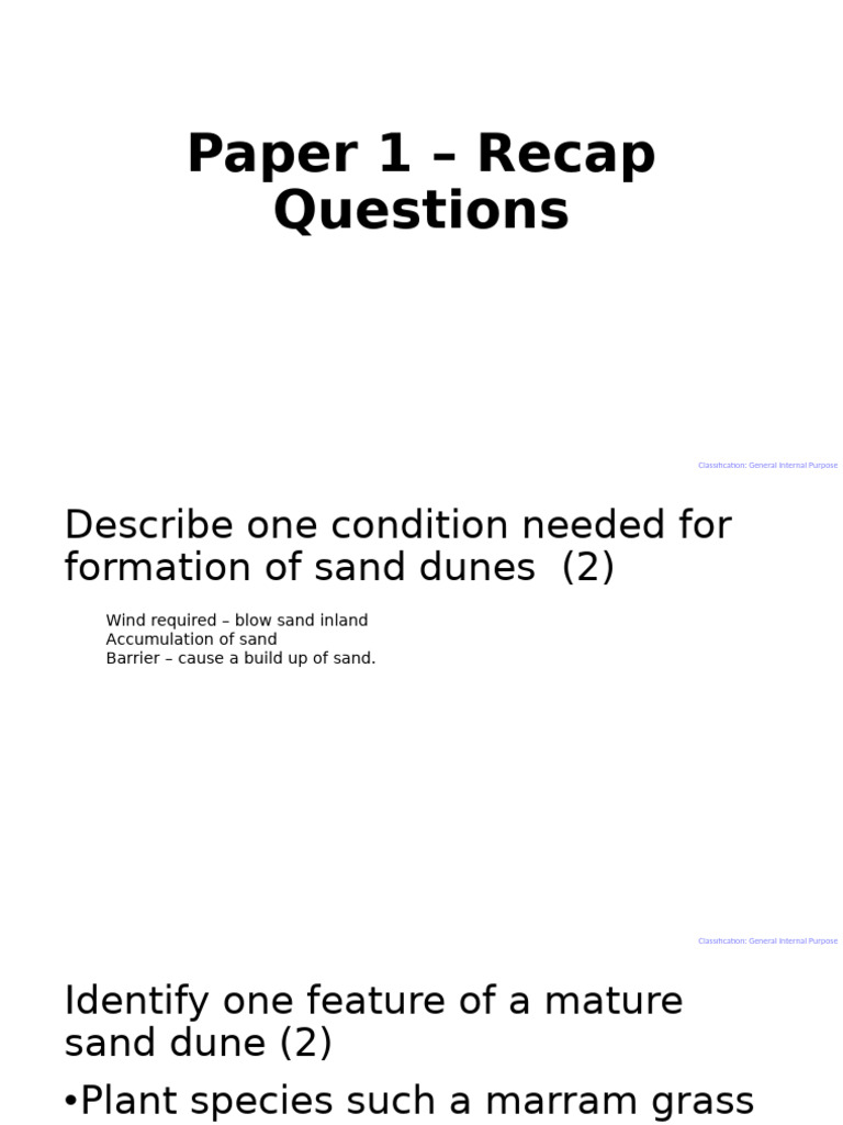 Coasts Exam-Style Questions | PDF