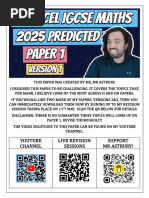 Maths Paper 2 Mock Exam 2025 | PDF | Geometry | Classical Geometry