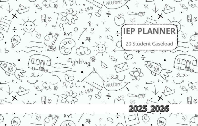 Iep Planner: 20 Student Caseload | PDF