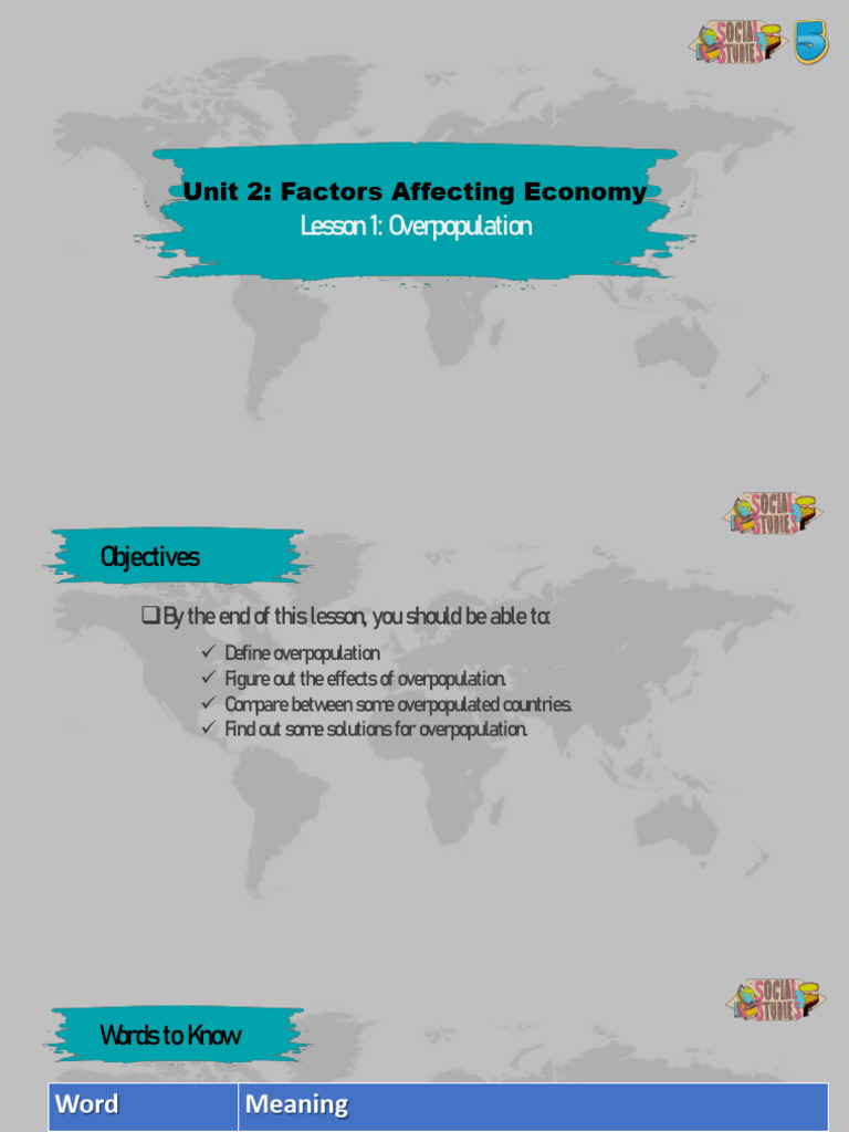 01-Grade 5 - Unit 2 - Factors Affecting Economy - Lesson 1 ...