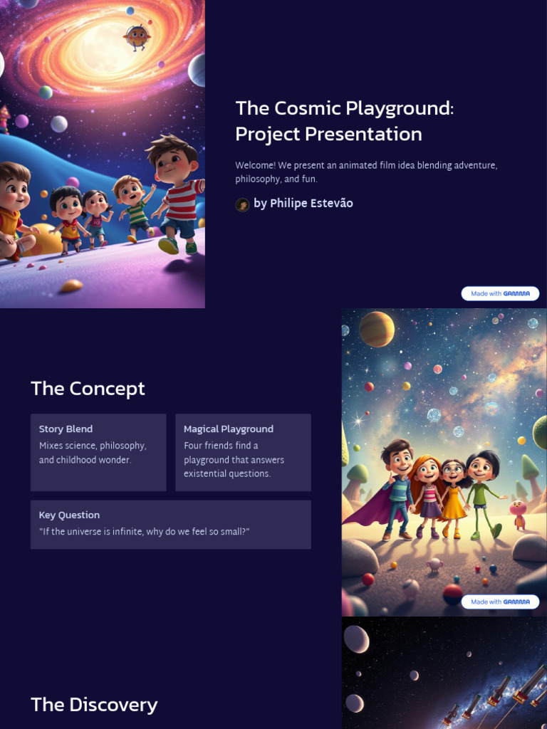The Cosmic Playground Project Presentation | PDF