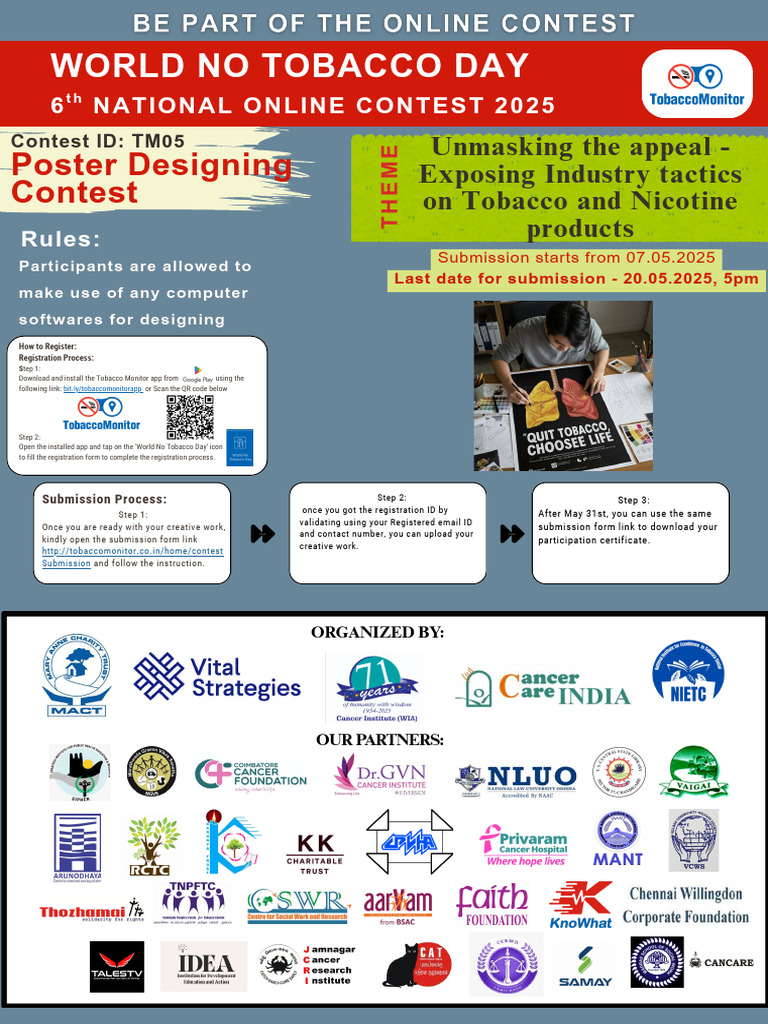 Anti-Tobacco Poster Contest 2025 | PDF | Computing | Software