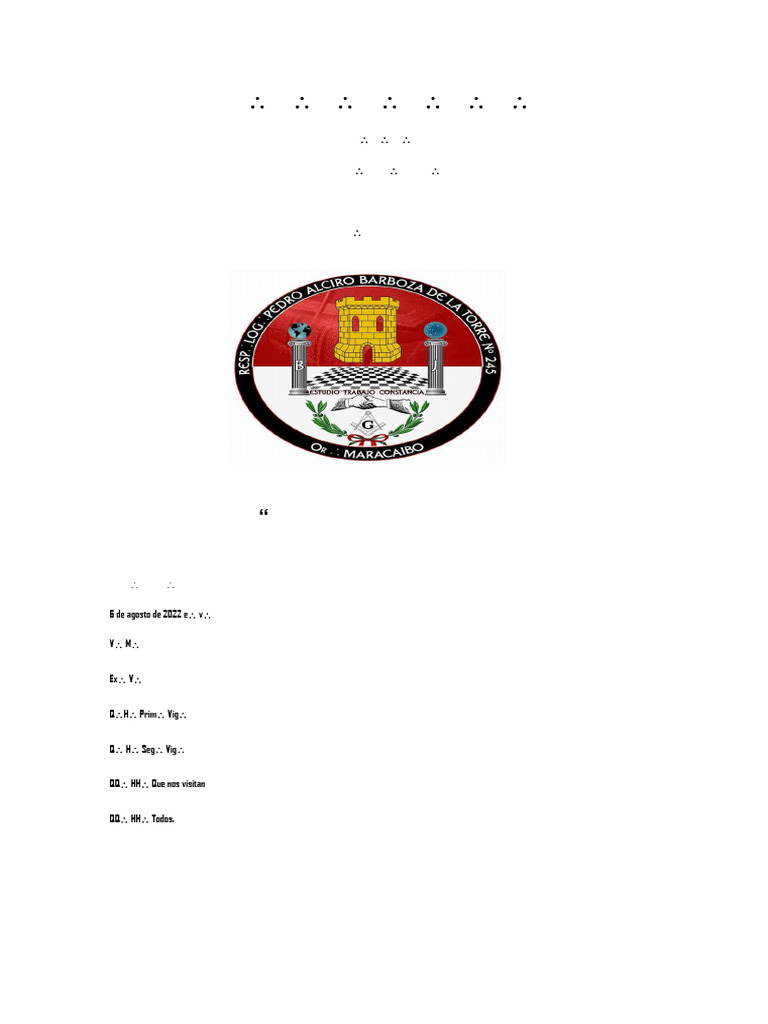 Que Es Una Tenida | PDF | Masonería