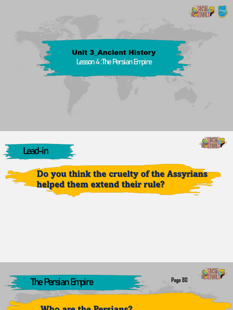 04-Grade 4 - Unit 3 - Ancient History - Lesson 4 - The Persian Empire ...