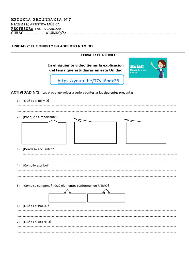 MODULO_UNIDAD2_EL_RITMO | PDF | Escala (música) | Notación musical