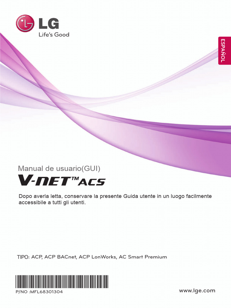 manual de conexion acp vnet | PDF | Temperatura | Botón (Computación)