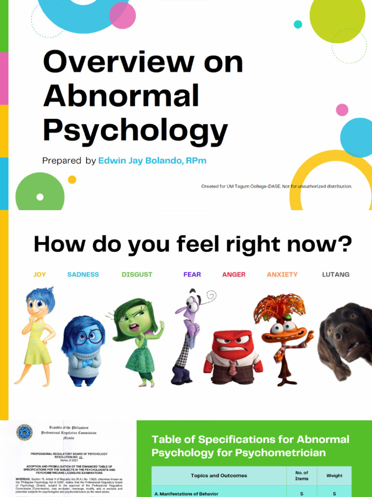 Overview of Abnormal Psychology | PDF