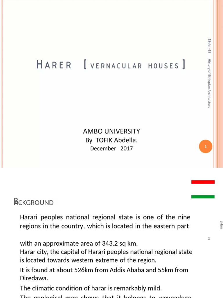Harari Traditional Architecture Overview | PDF
