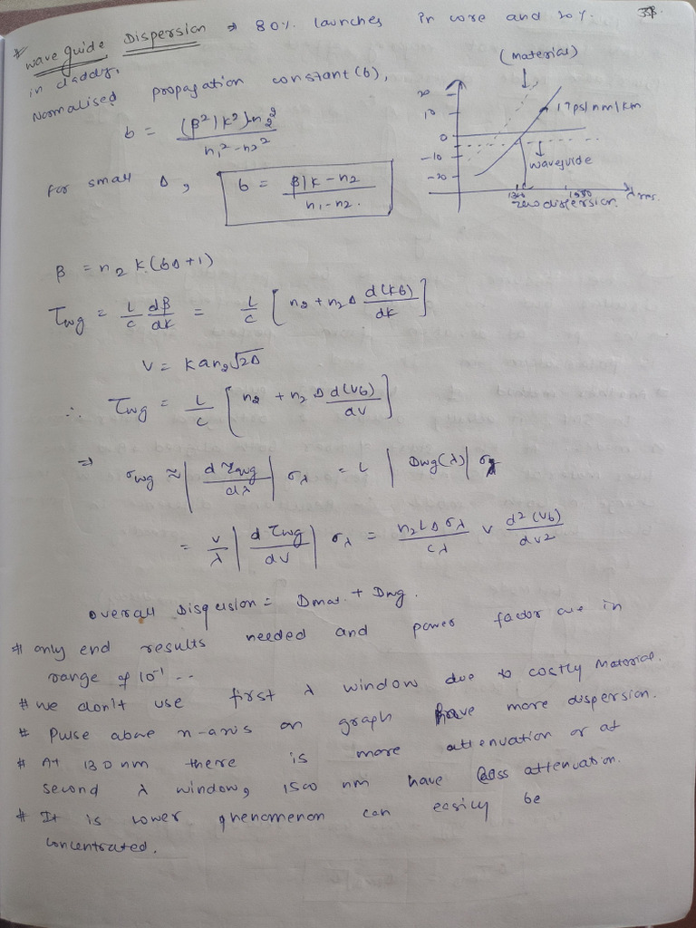 Fiber Optics Notes 2 | PDF