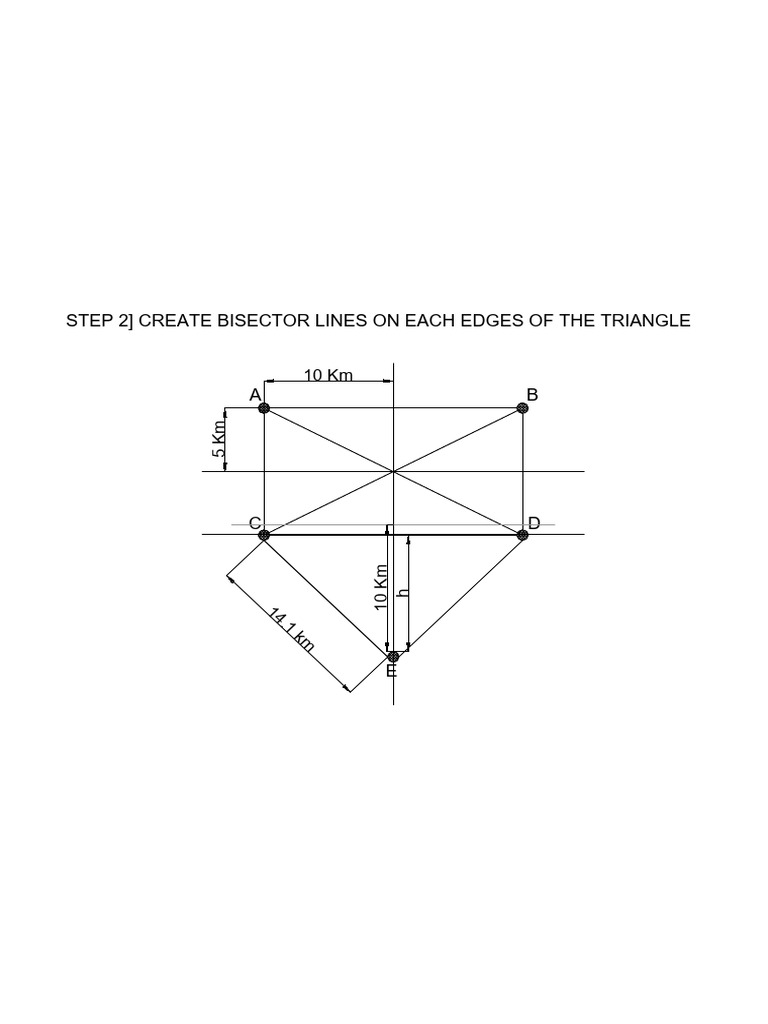 Create Bisection Lines in Triangle | PDF