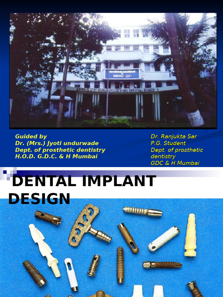 Implant Thread Geometry Ranjukta | PDF | Dental Implant | Stress ...