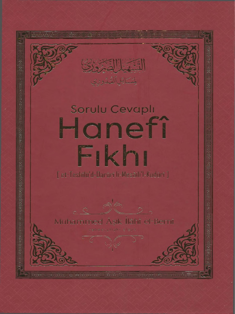 Muhammed Aşık İlahi El Berni Sorulu Cevaplı Hanefi Fıkhı | PDF