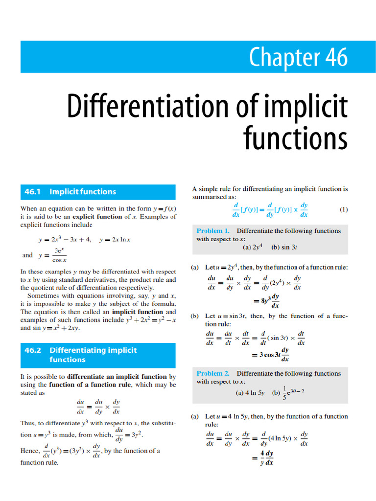 Application of Differentiation | PDF