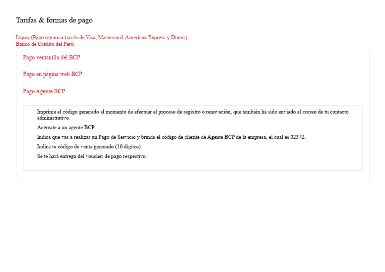 Pago Por Agente BCP | PDF