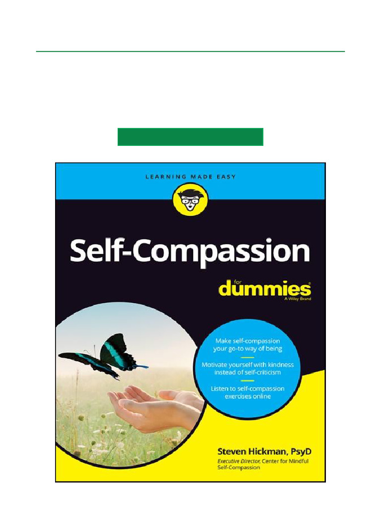 Hardcover Self Compassion For Dummies - 1st Edition Complete Digital ...
