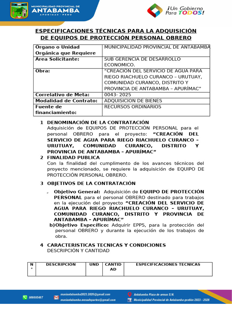 TDR Epps Curanco 2025 | PDF | Ropa