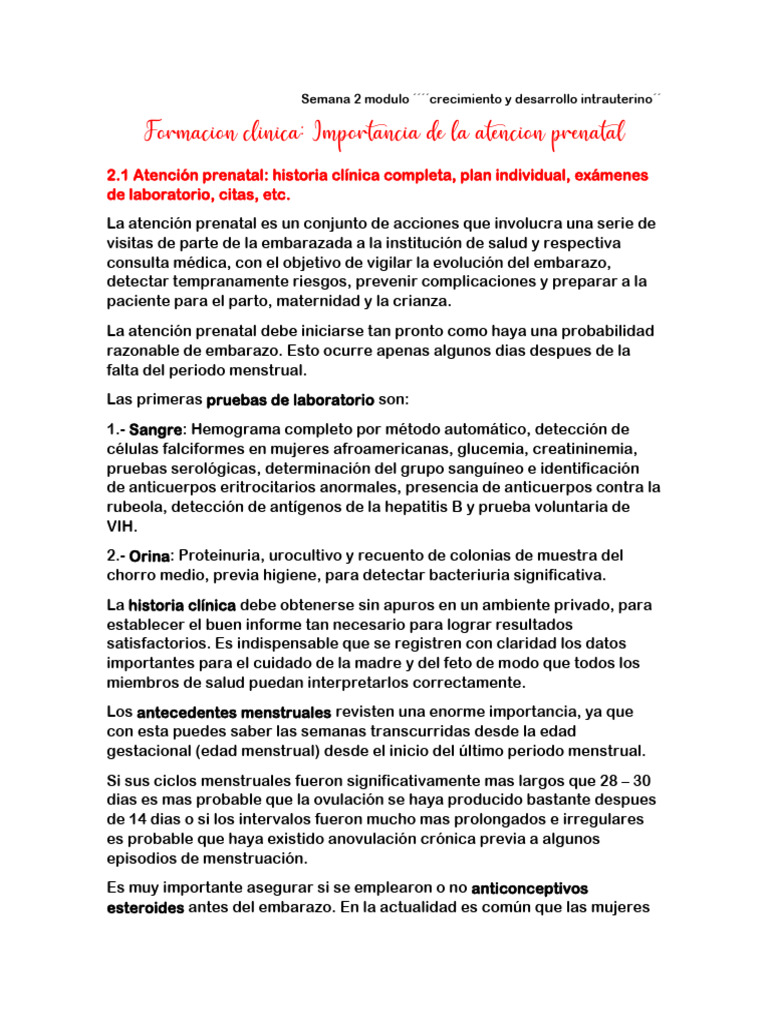 Formacion Clinica Semana 2 Modulo 2 | PDF | El embarazo | Hipertensión