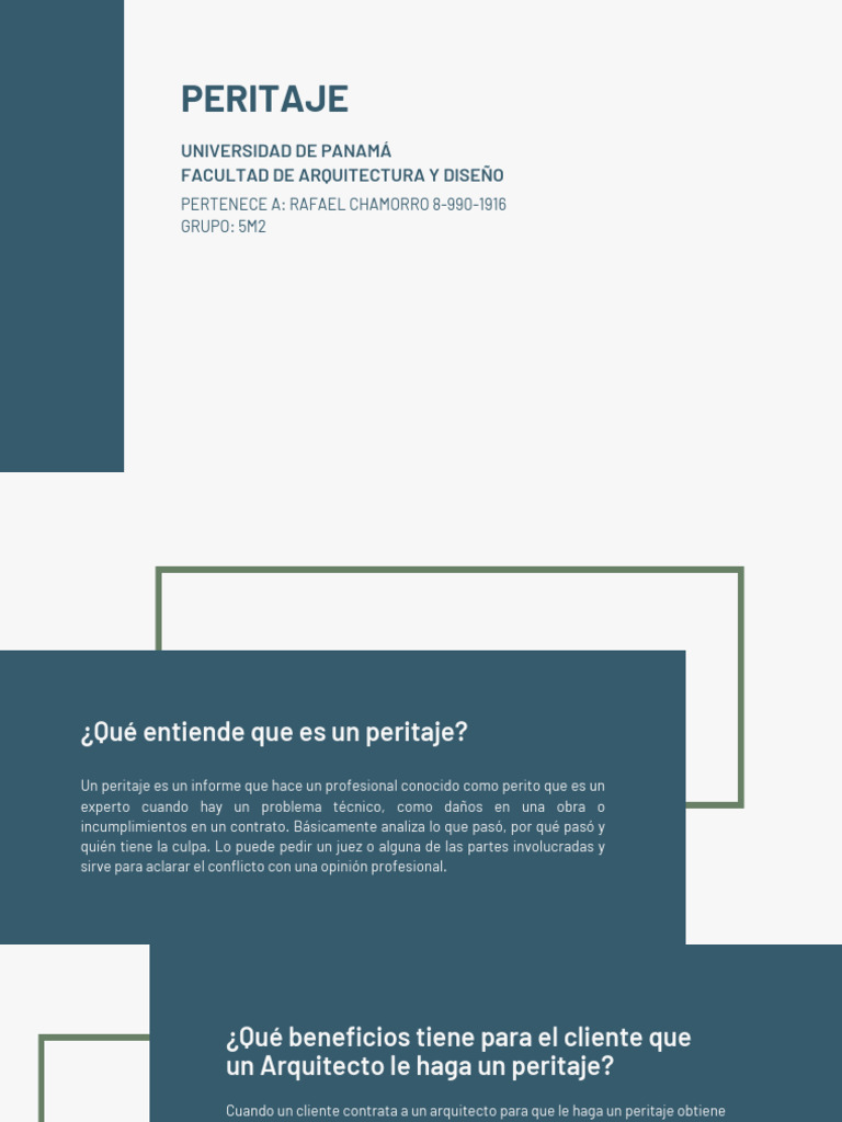 PERITAJE | PDF | Experto | Arquitecto