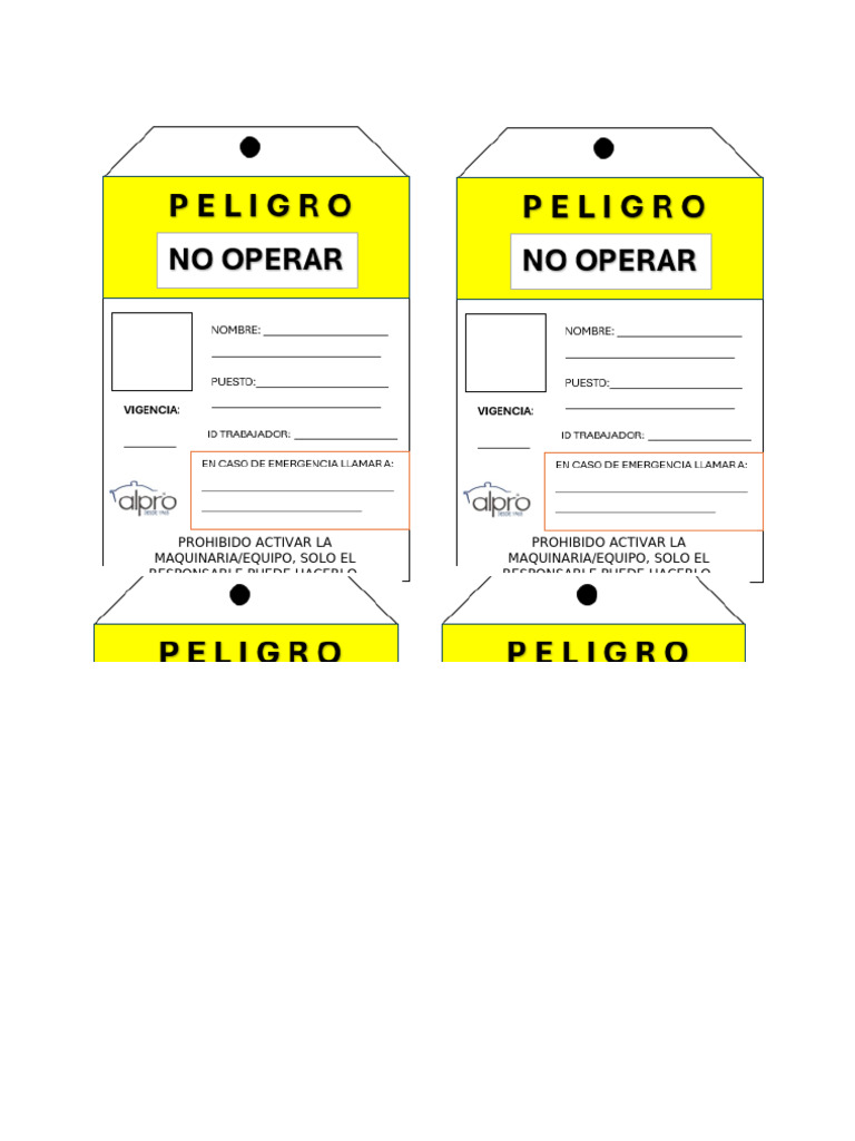 CANDADO LOTO NOM-004-STPS | PDF