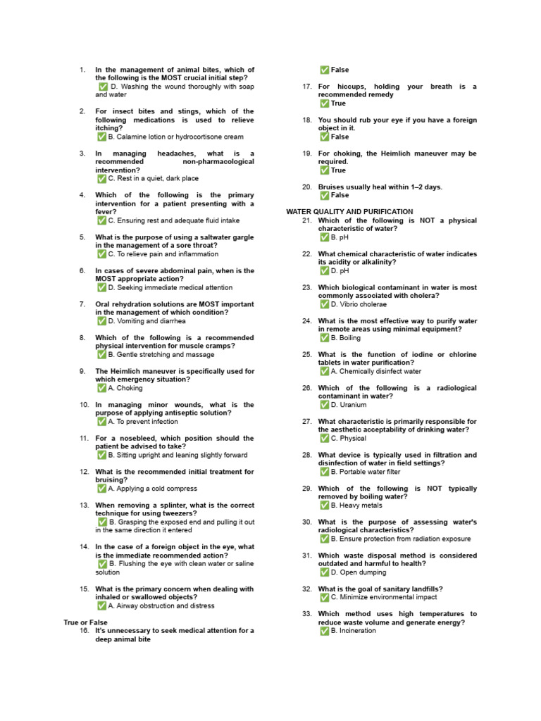 CC Practice Test 100 Points | PDF | Vaccines | Waste