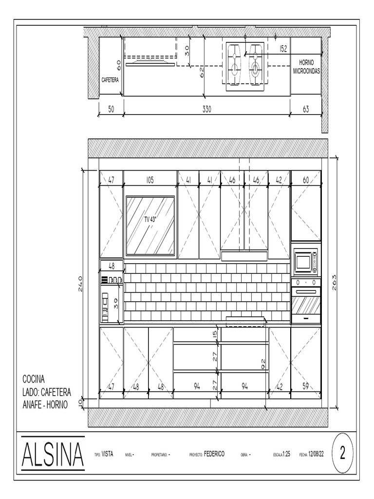 2 - Cocina - Lado Cafetera - Anafe - Horno | PDF