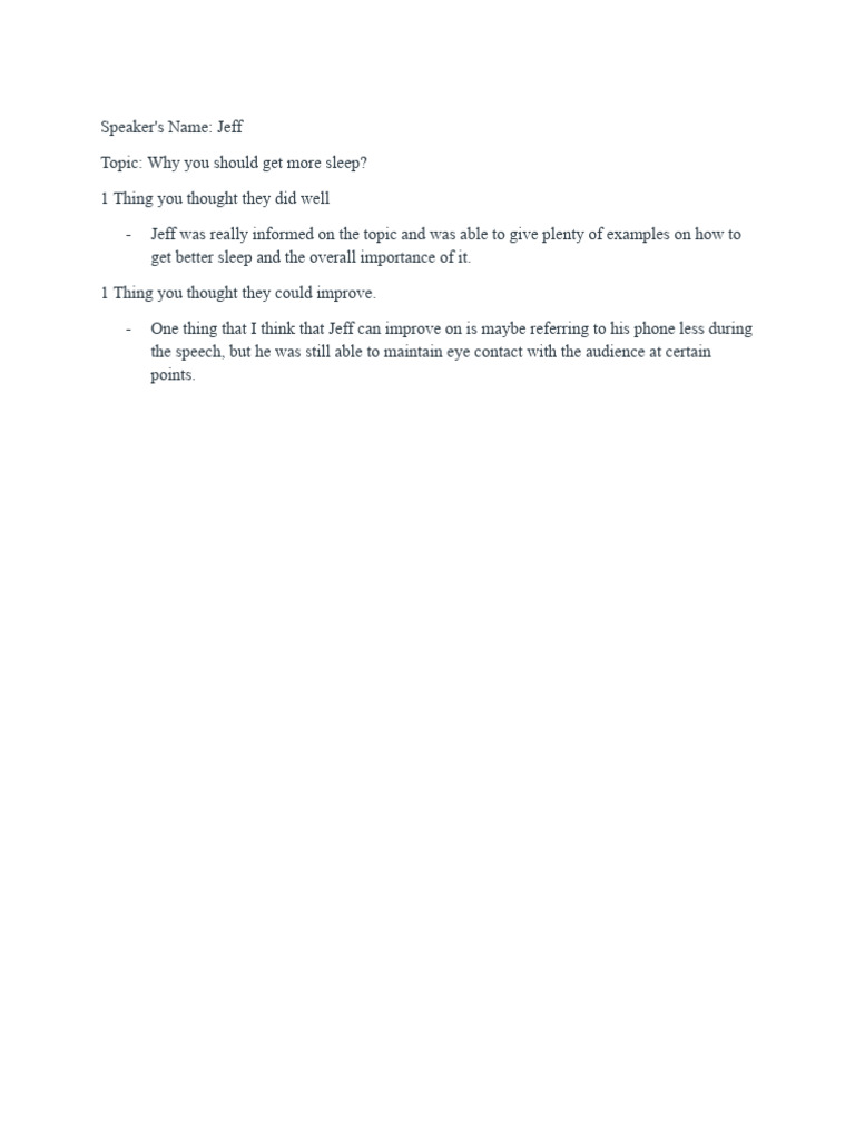 Flash Feedback Persuasive Speech | PDF