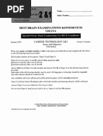 BECE 2024 Career Technology Exam Guide | PDF