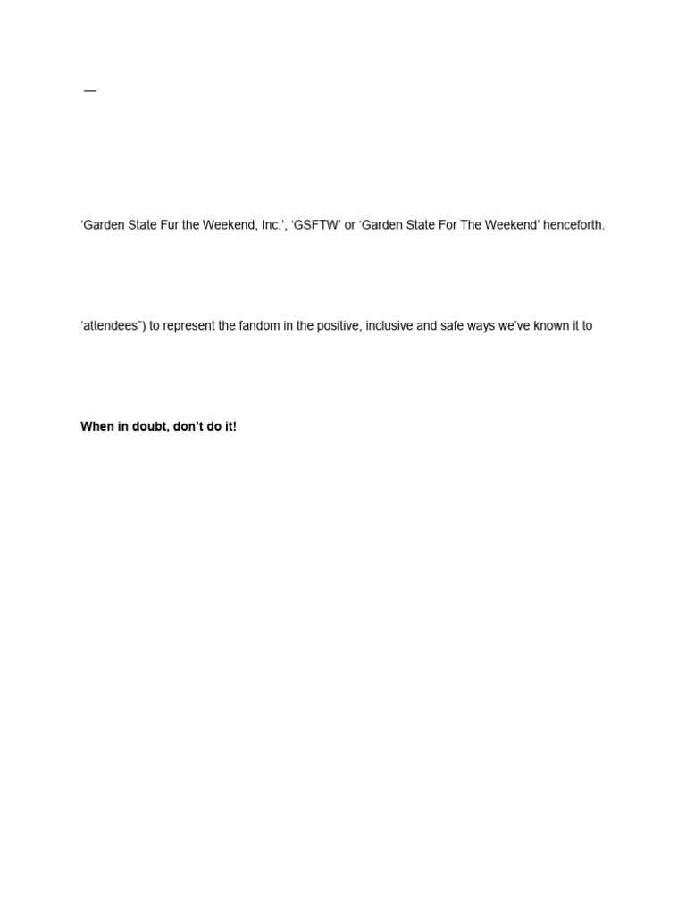 General Standards of Conduct Summary | PDF