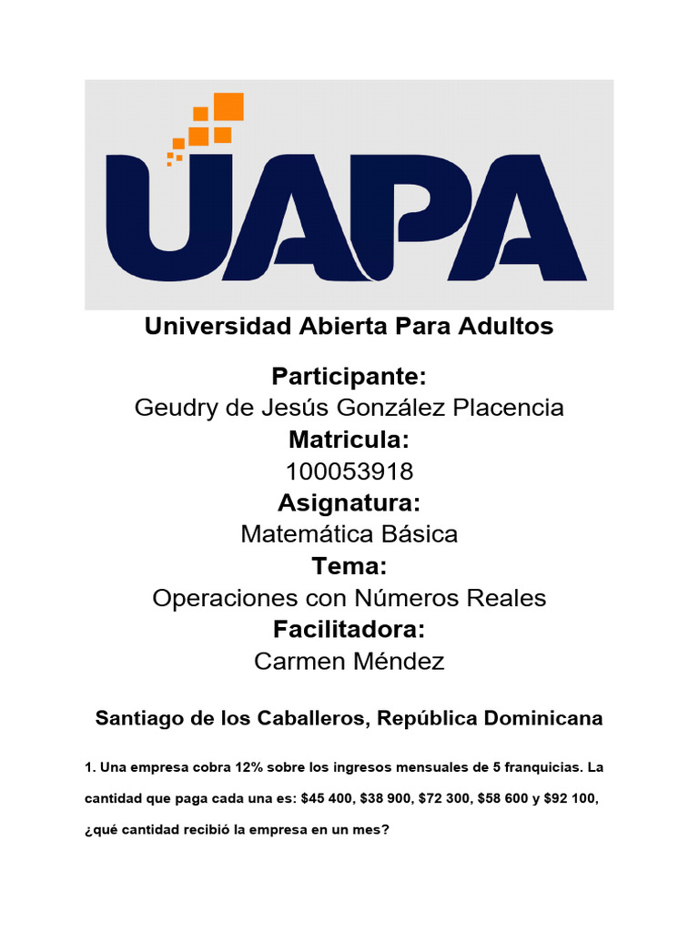 Tarea Nidad 2 | PDF | Kilogramo