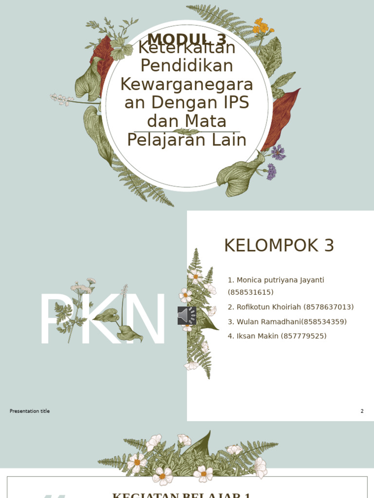 Ppt-Modul-3-Pembelajaran PKn di SD | PDF