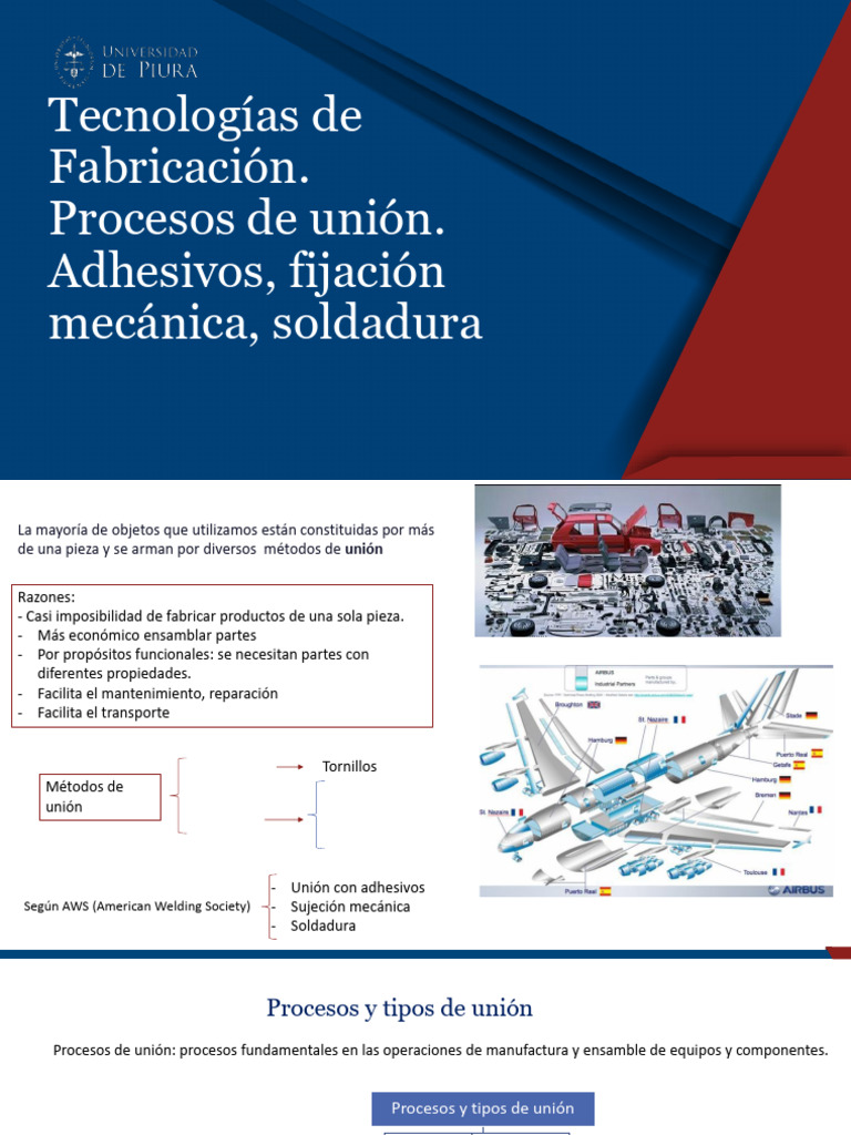 Métodos de Unión en Ingeniería Mecánica | PDF | Soldadura | Soldadura